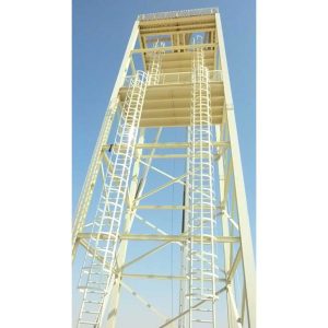 Steel Structure – Blue line fence & metal construction